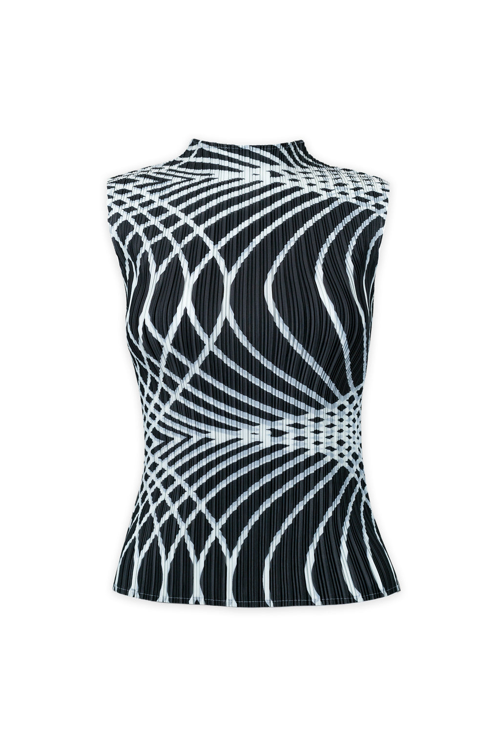 Beth Infinity Line Plissé Tank – Wild Cosmos